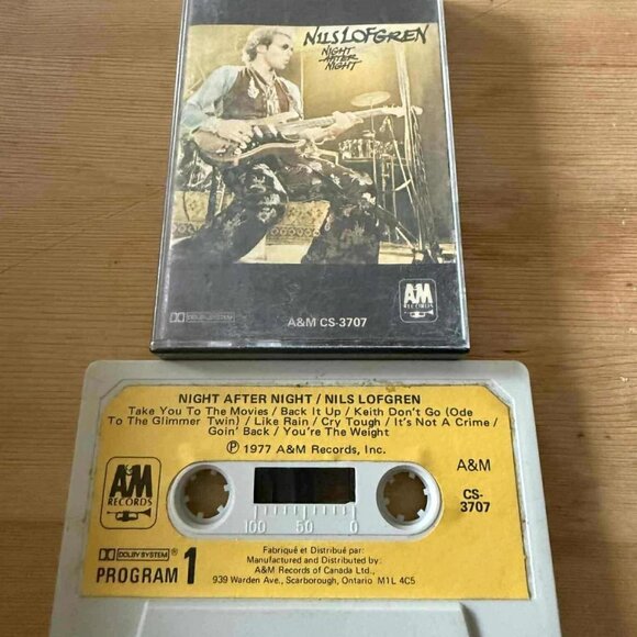Media | Nils Lofgren Night After Night Vintage Cassette Tapes C25 ...